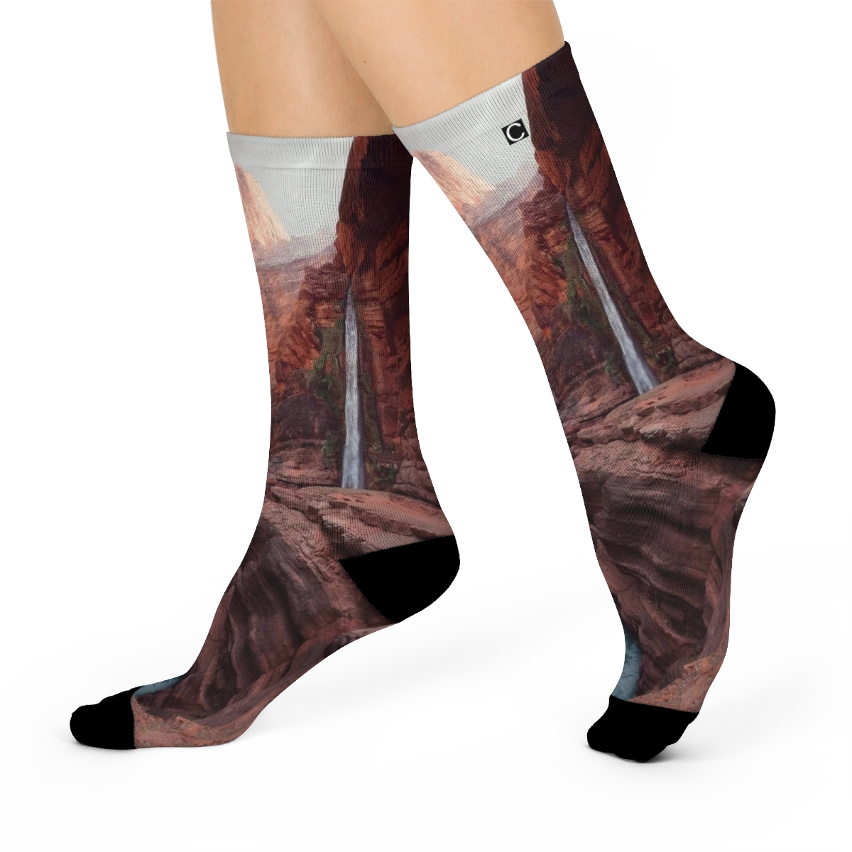 Grand Canyon Waterfalls Socks - crazy epic socks